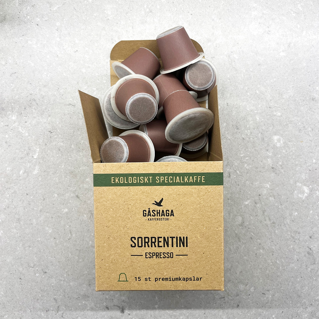 Kaffekapslar | SORRENTINI - Gåshaga Kafferosteri